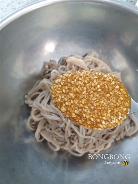 정국 들기름 막국수 만들기 만드는 법 황금 레시피 간단한 요리 메밀 간장 비빔 국수