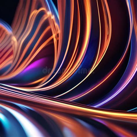 A Digital Representation Of Energy Waves In A Vibrant And Abstract Space Conveying Movement And