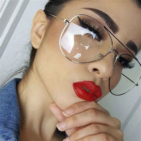 Metal Frame Clear Lens Aviator Glasses Clear Glasses Frames Womens