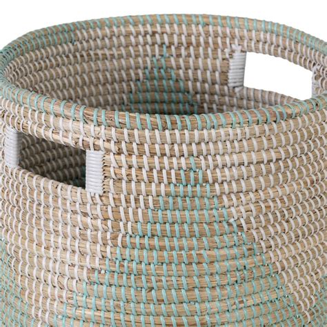 Kinnia Design S 2 Cestos Natural Gris Fibra Natural 38 X 38 X 50 Cm