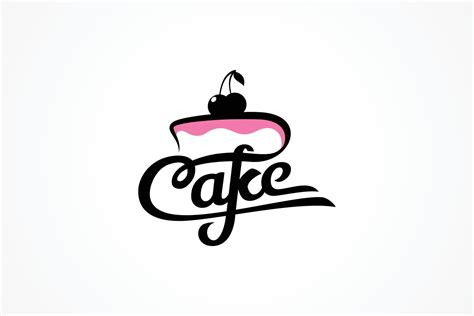 Simple Cake Logo With A Combination Of A Cake With Cherries On Top Vector Art At Vecteezy