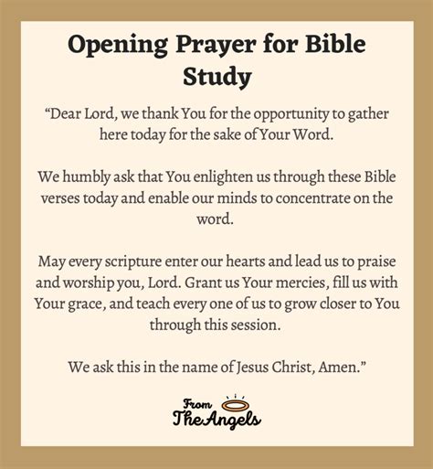 6 Beautiful Opening Prayers For Bible Study Group With Images