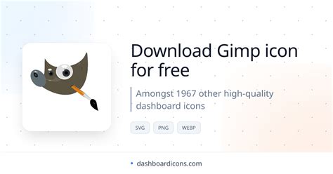 Gimp Icon Dashboard Icons