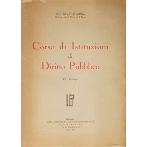 Corso Di Istituzioni Di Diritto Pubblico