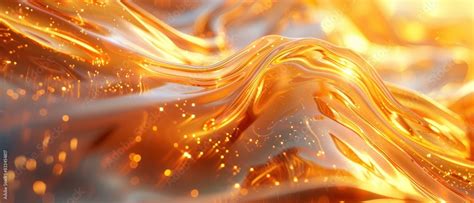 abstract flowing visuals resembling a river of molten gold smooth gradients and shimmering