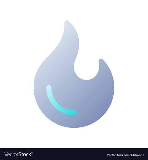 Flame Flat Gradient Two Color Ui Icon Royalty Free Vector