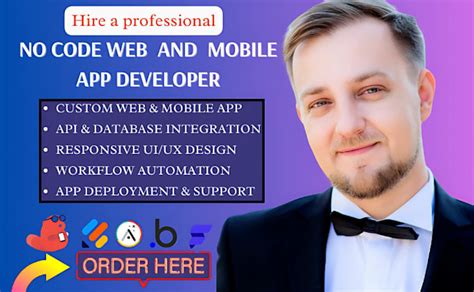 Do Bubble Developer Flutterflow App Airtable Softr Glide Adalo Thunkable By Bobalston Fiverr