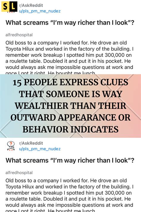 15 People Express Clues That Someone Is Way Wealthier Than Their