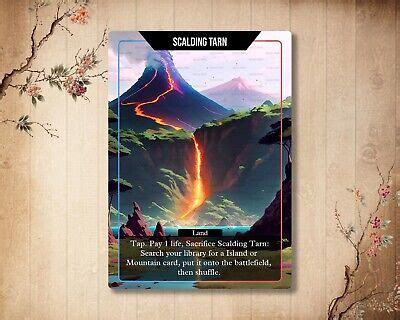 Scalding Tarn Mtg Custom Card Alter Magic The Gathering Card Full