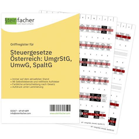 Griffregister Für Steuergesetze Österreich Umgründungssteuergesetz