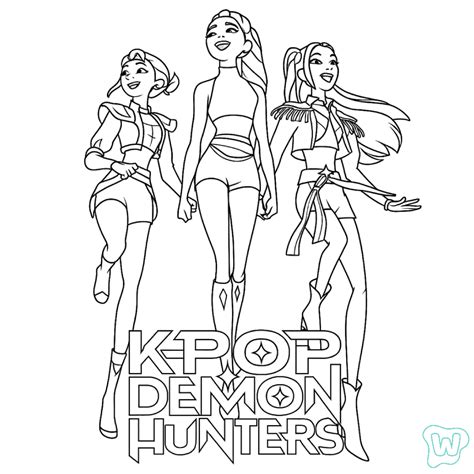 55 Kpop Demon Hunters Da Colorare Stampa Gratis