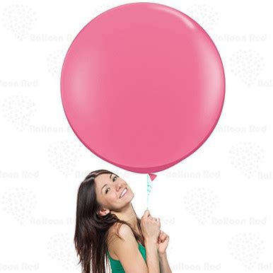 Rose Pink 36 Inch Round Giant Latex Balloons 3 Pack Large Thickened