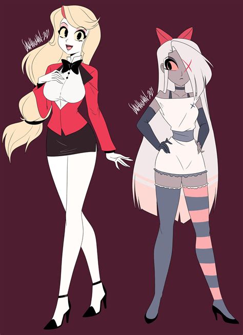 Charlie And Vaggie By Danmakuman On Deviantart In 2022 Hotel Artwork Hazbin Hotel Charlie