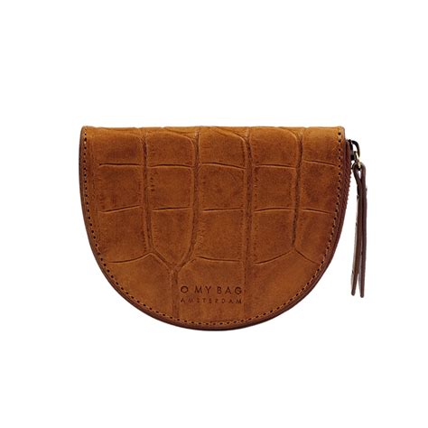 O My Bag Portemonnaie „lauras Purse Cognac Croco Sherlock´s