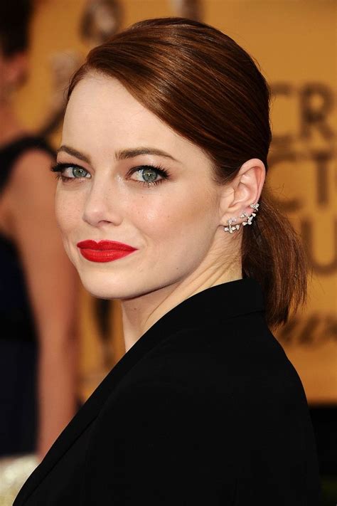 Emma Stone Coiffure Beau Visage Visage