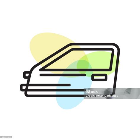 車門圖示向量符號和符號隔離在白色背景上 車門標識概念向量圖形及更多交通方式圖片 交通方式 保安 修理 Istock