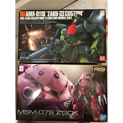 合售 HG HGUC ZAKU III CUSTOM 薩克3 改 特裝型 rg 夏亞專用茲寇克 非 mg robot魂 蝦皮購物