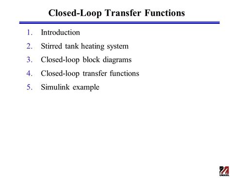 closed loop transfer functions ppt video online download