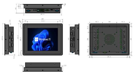 104 Inch Industrial Embedded Capacitive Touch All In One Pc Calmsmile