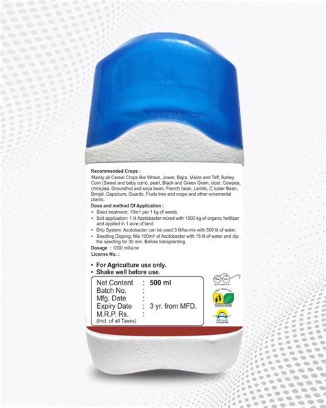Azotobacter Bio Fertilizer Packaging Type Bottle 500ml At Rs 500