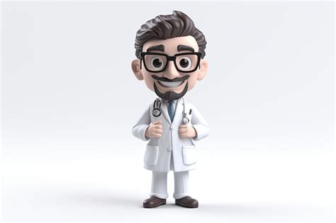 Ai Generated Ai Generative 3d Blender Doctor Medicina Bobble Head