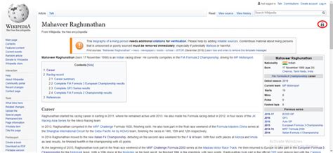 Raghunathans Wikipedia Page Has Been Edit Protected For Six Months Due To Constant Vandalism