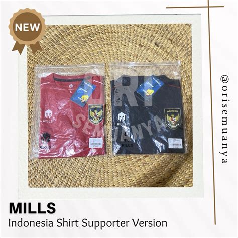 Jual New Jersey Timnas Indonesia Mills Supporter Version Original