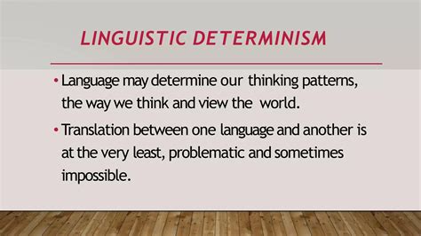 Sapir Whorf Hypothesis And Prototype Ppt Free Download