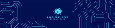 circuit board technology linkedin banner brandcrowd linkedin banner maker