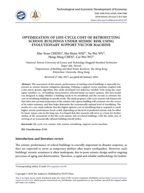 Optimization Of Life Cycle Cost Of Retrofitting Sc Pdf Mathematical