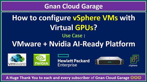 how to configure vsphere vms with virtual gpus youtube