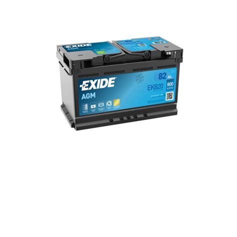 Exide EK820 Start Stop AGM 12V 82Ah 800A Autobatterie Online Batterien