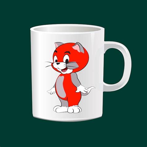 Premium Vector Cute Tom Jerry Cartoon Cup Design