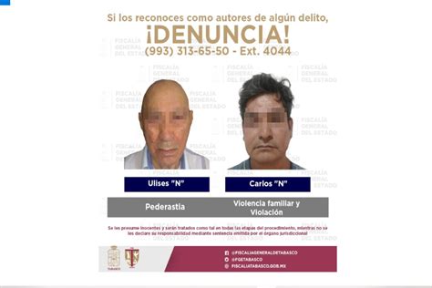 Asegura Fge A Cuatro Personas En Centro Y Cárdenas Relacionados Con