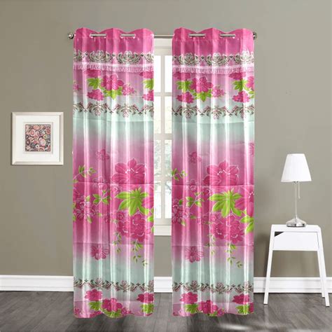 Langsir Raya Ring Hook Window Curtain Flower Flora Langsir Tingkap
