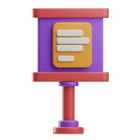 Flip Chart Report Analytics Vertical Business Diagram 3d