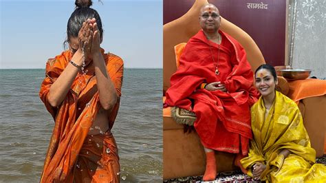 Esha Gupta Takes A Holy Dip At Maha Kumbh Emphasizes Spiritual