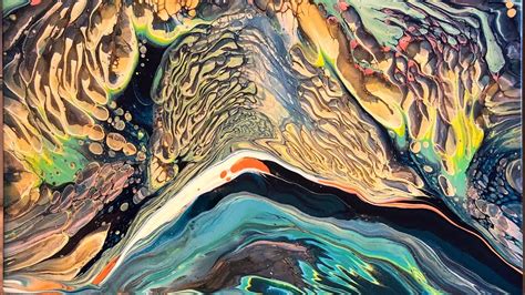 Psychadelic Wave Runner Acrylic Pourfluid Artabstract Art Youtube