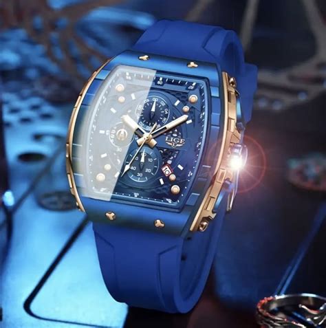 Montre Lige Bleue Neuve Élégance Et Performance Neuf Avec Emballage