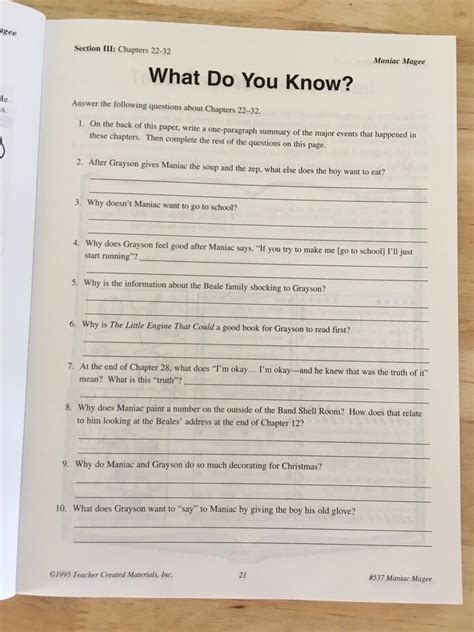 Maniac Magee Grayson