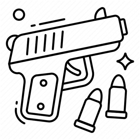 Gun Pistol Shooting Weapon Firearm Icon Download On Iconfinder