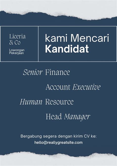 Halaman 3 Gratis Desain Contoh Lowongan Kerja Canva