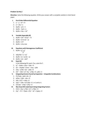 RM 2024 73 Differential Equations Studocu
