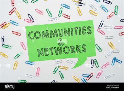 Conceptual Display Communities And Networks Business Approach