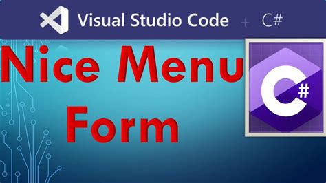 How To Make Nice Menu And Form In Winforms C Using Panel Youtube