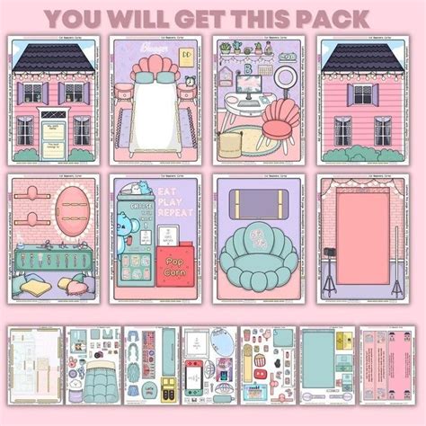 Pin Oleh Анна Di МЕЙК КУКЛЫ Kartu Pop Up Hello Kitty Boneka Kertas