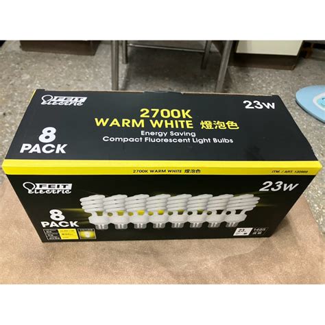 Feit 23w T3管徑螺旋省電燈泡燈泡色8入裝燈泡的價格推薦 2025年4月 比價比個夠biggo