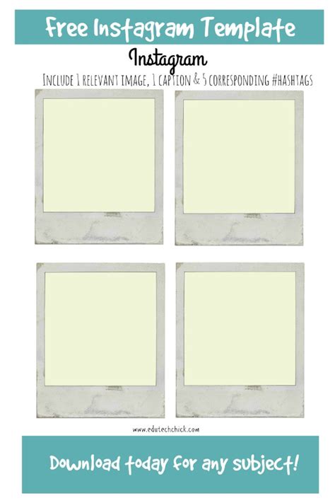 Free Instagram Template For Any Subject