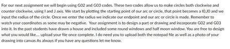 Solved For Our Next Assignment We Will Begin Using G And Chegg Com