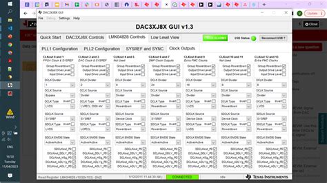 Dac39j84evm Driving Dac Using An External Clock Not Getting Signal Out Data Converters Forum